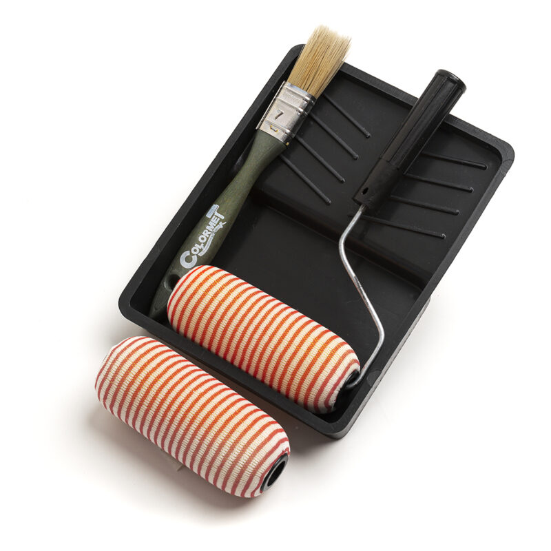 Kit mini rodillo Epoxi n°8 + rod. Epoxi n°5 + pincel n°10 – Colormet